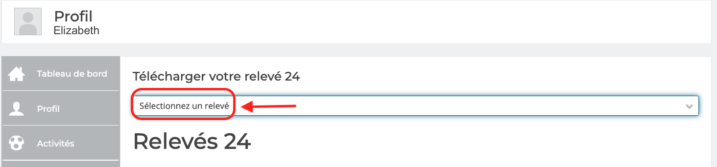 Accéder à mon relevé 24
