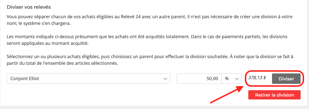 Comment diviser un relevé 24 entre plusieurs prestataires?