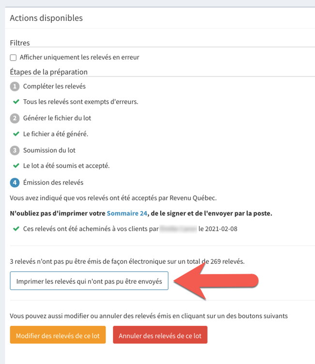Comment imprimer un Relevé 24
